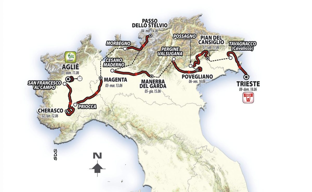 Beloftenversie Giro omgedoopt tot 'Giro Next Gen' en kent finish op de ...