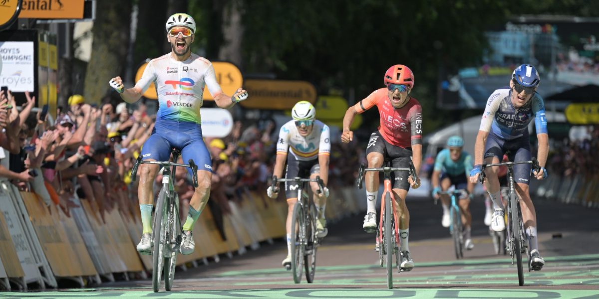 Steff Cras ziet ploeggenoot Anthony Turgis gravelrit in Tour winnen ...