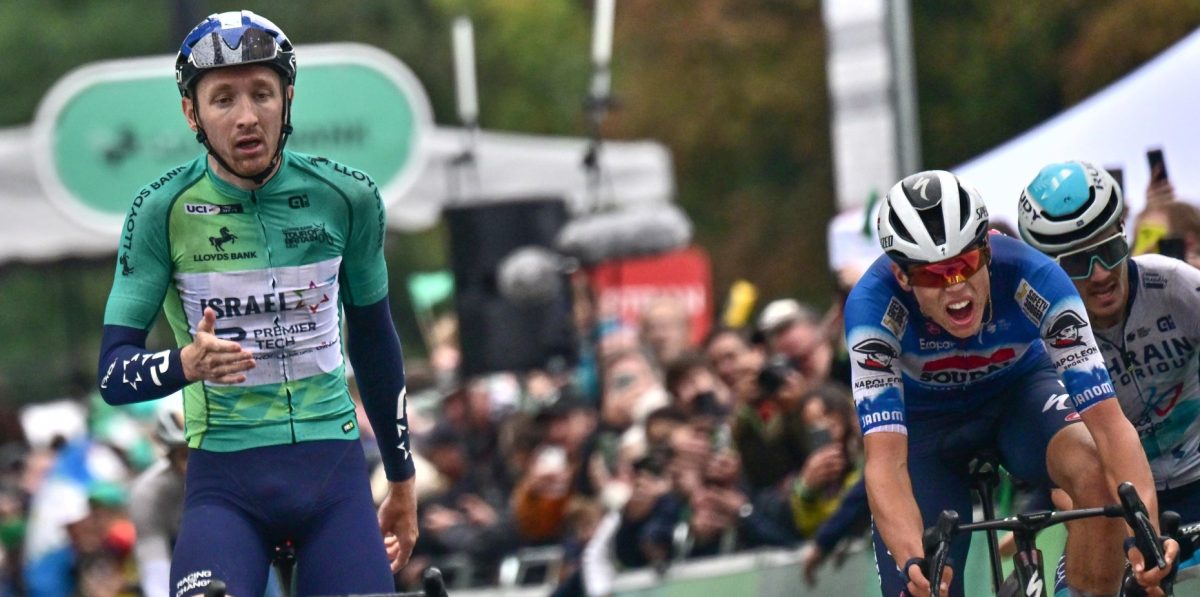 Leider Stephen Williams sprint naar tweede ritzege in Tour of Britain, Remco Evenepoel lost ...