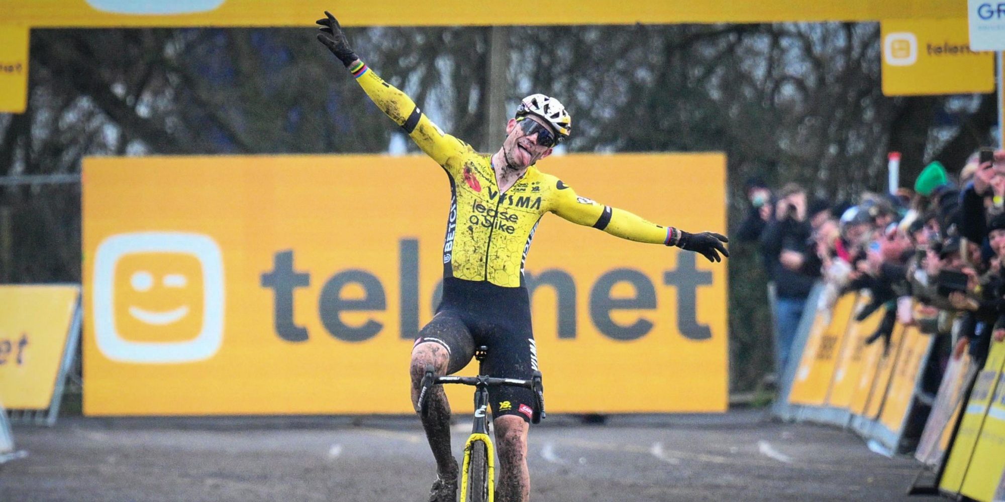 Wout van Aert boekt in Gullegem eerste seizoenszege na geweldig gevecht ...