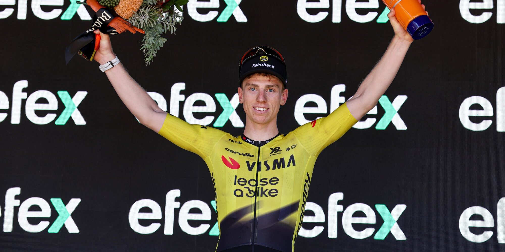 Matthew Brennan wint Tour Down Under voor Visma | Lease a Bike